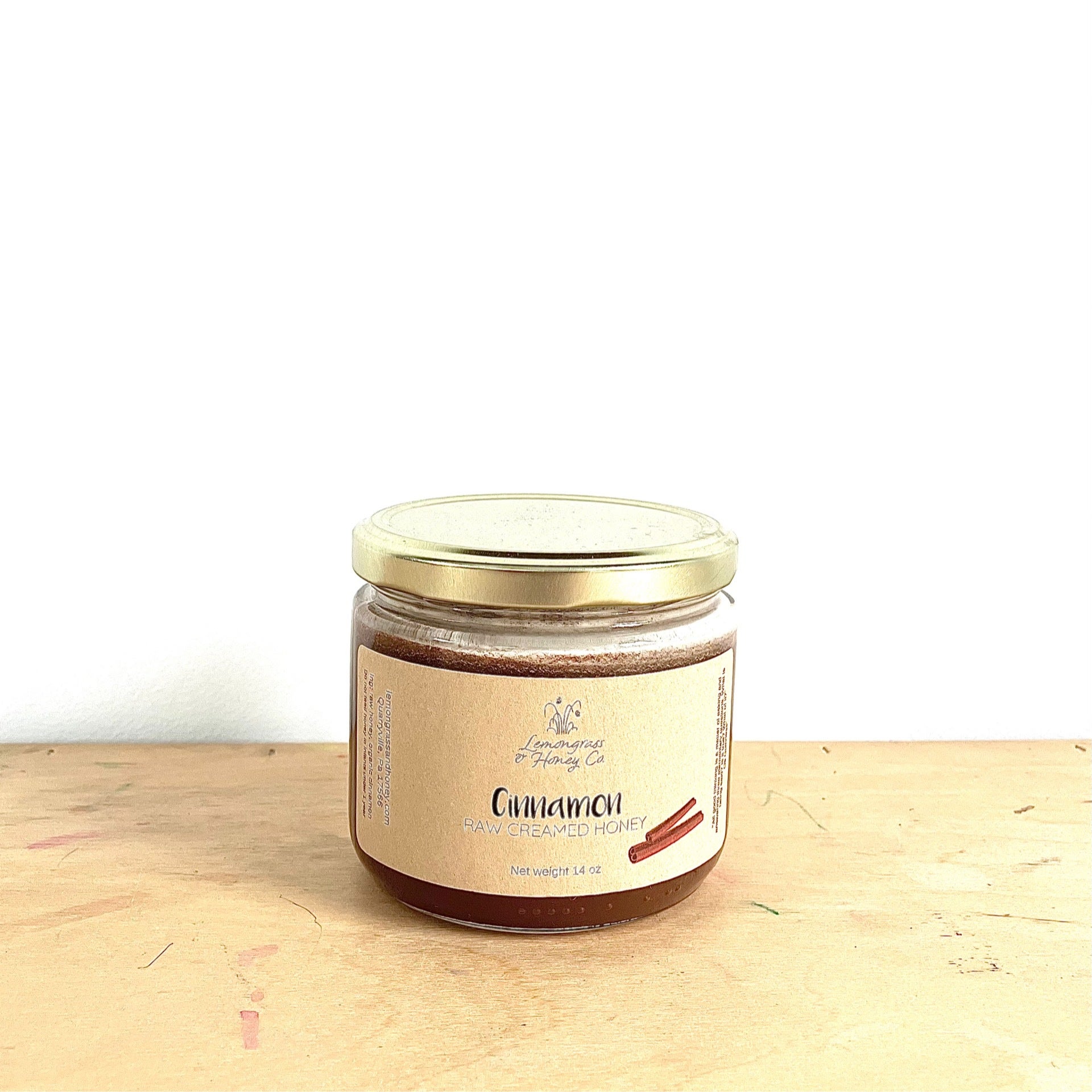 Cinnamon Raw Creamed Honey | Lemongrass and Honey Co.